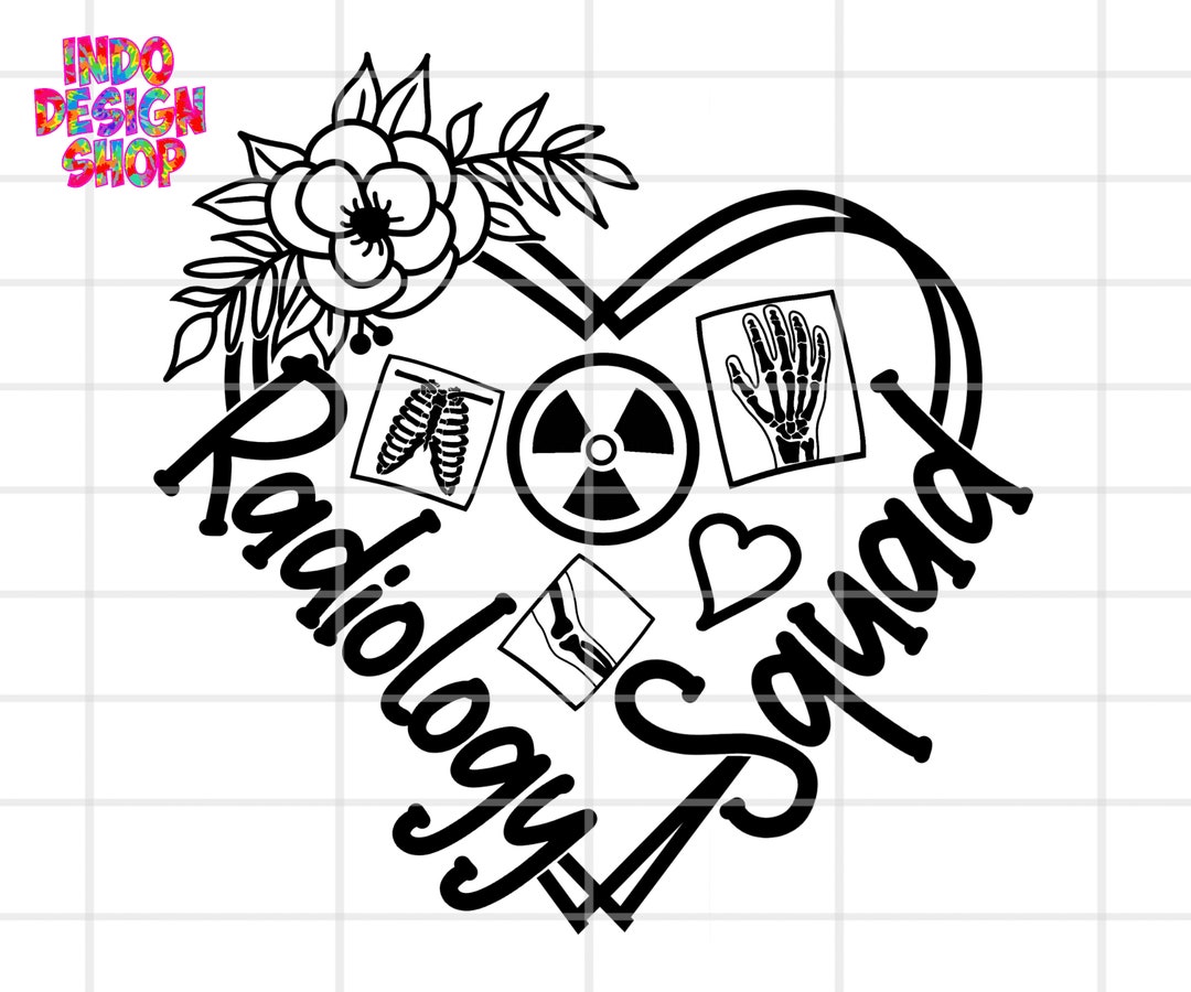 Radiology Squad Svg, Radiology Squad Svg Png, Floral Radiology Tech Svg ...