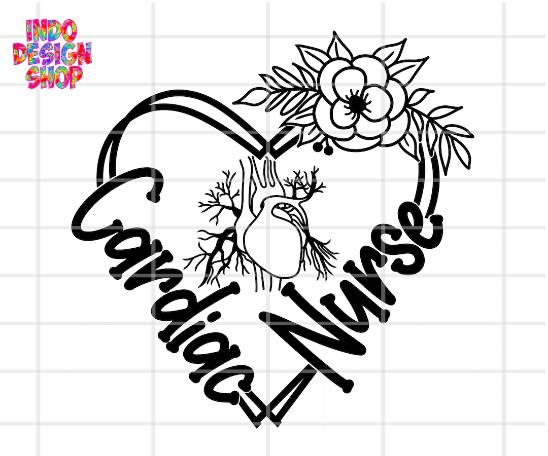 Cardiac Nurse Svg, Cardiac Nurse Svg File for Cricut, Cardiac Nurse Svg ...