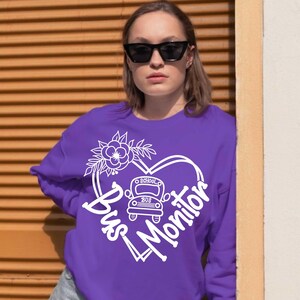 Bus Monitor Svg Png, Floral Bus Monitor Svg File for Cricut, One Loved ...