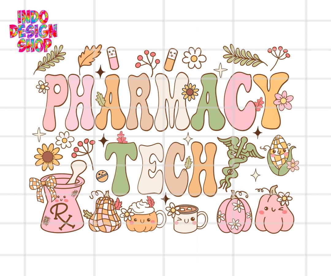 Fall Pharmacy Tech Png Sublimation Design, Autumn Pharmacy Tech Png ...