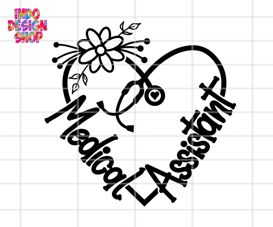 Medical Assistant Svg, Floral Medical Assistant Svg Png, Medical Svg ...