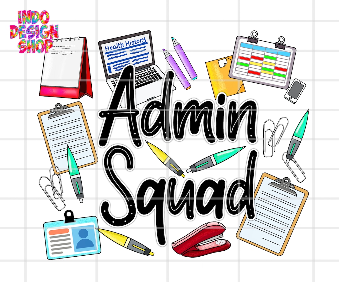 Admin Squad Png Sublimation Design, Administrative Squad Png ...