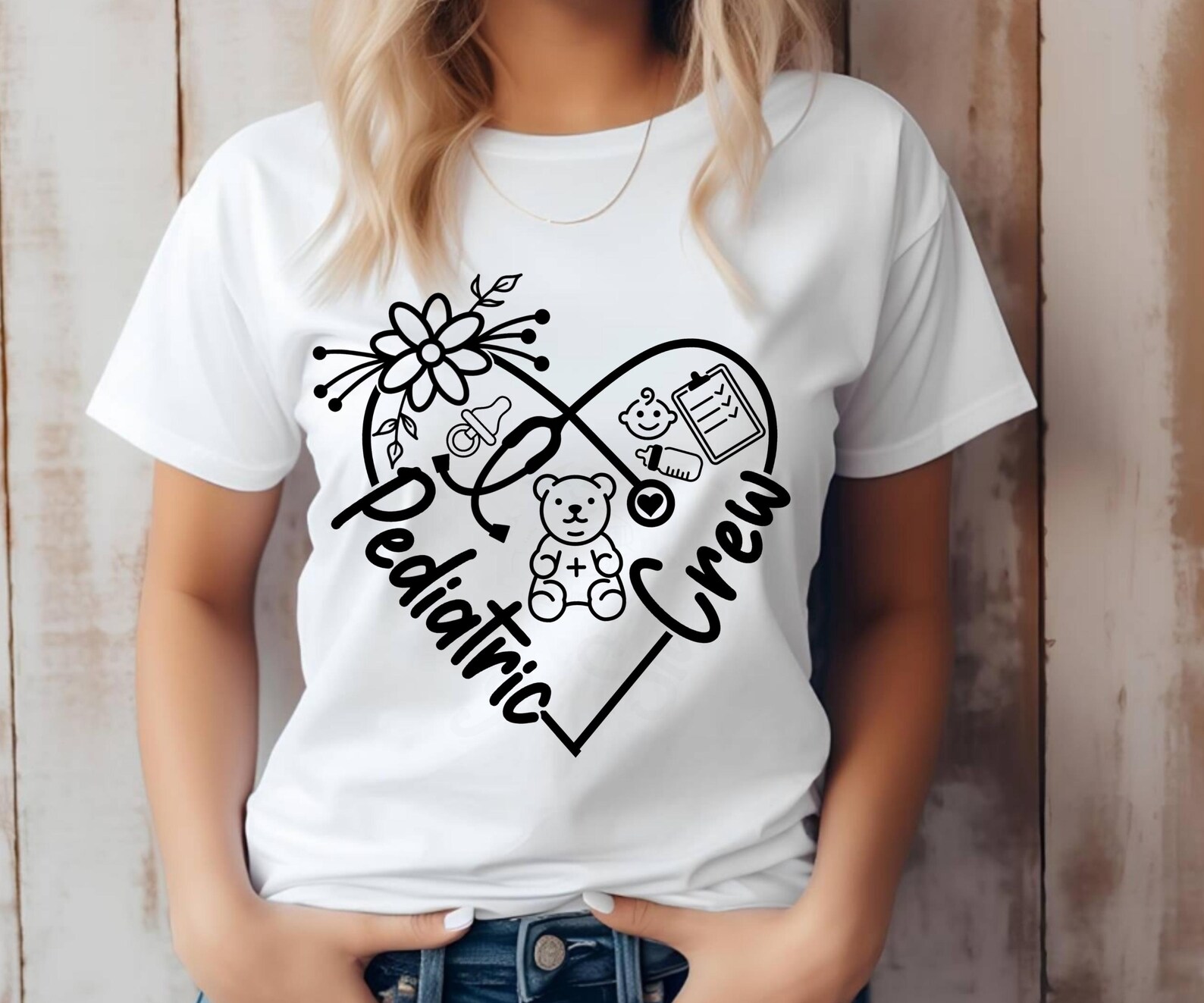 PEDS Crew Svg Png, Floral Pediatric Nurse Svg Png Sublimation Design ...