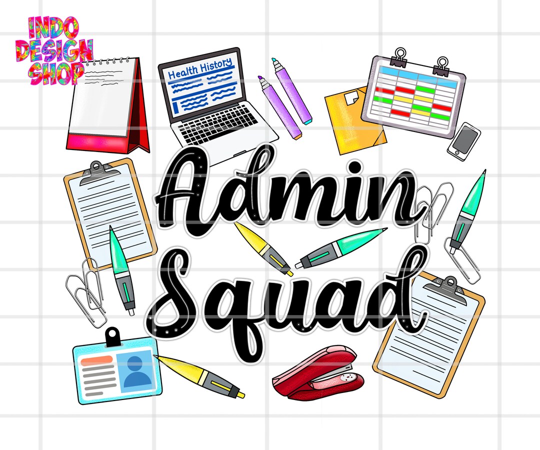 Admin Squad Png Sublimation Design, Administrative Squad Png ...