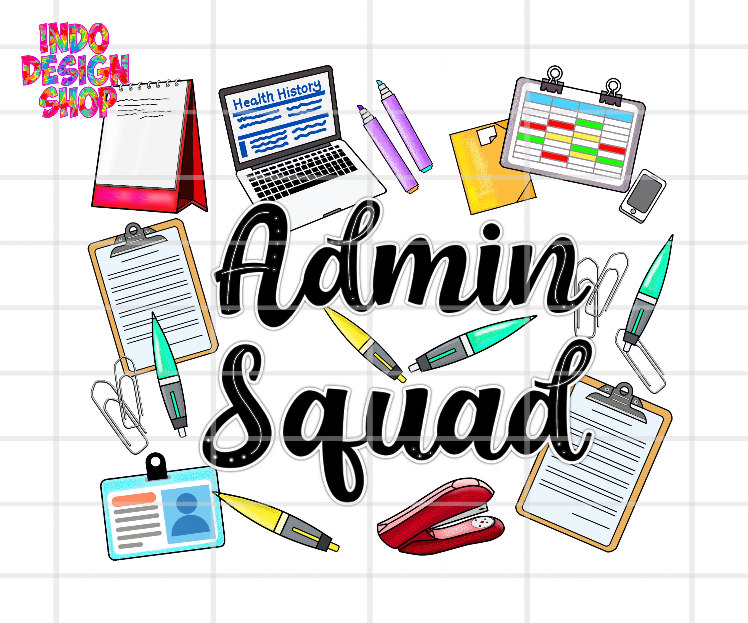 Admin Squad Png Sublimation Design, Administrative Squad Png ...