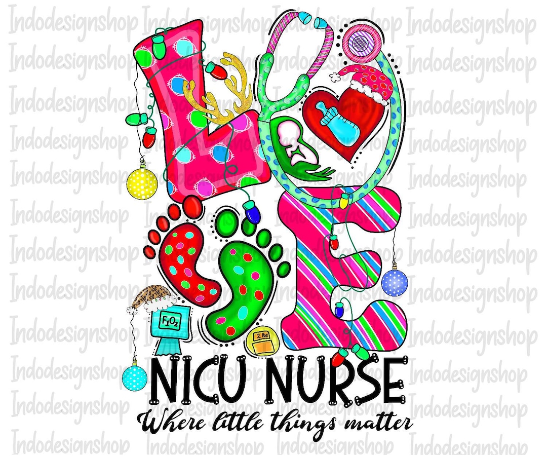Christmas NICU Nurse Sublimation PNG, Healthcare Worker Png, LPN Png ...