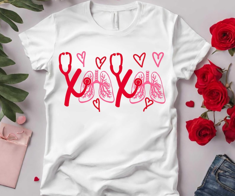 Valentine Respiratory Svg, Valentine's Day Respiratory Svg, Valentines ...