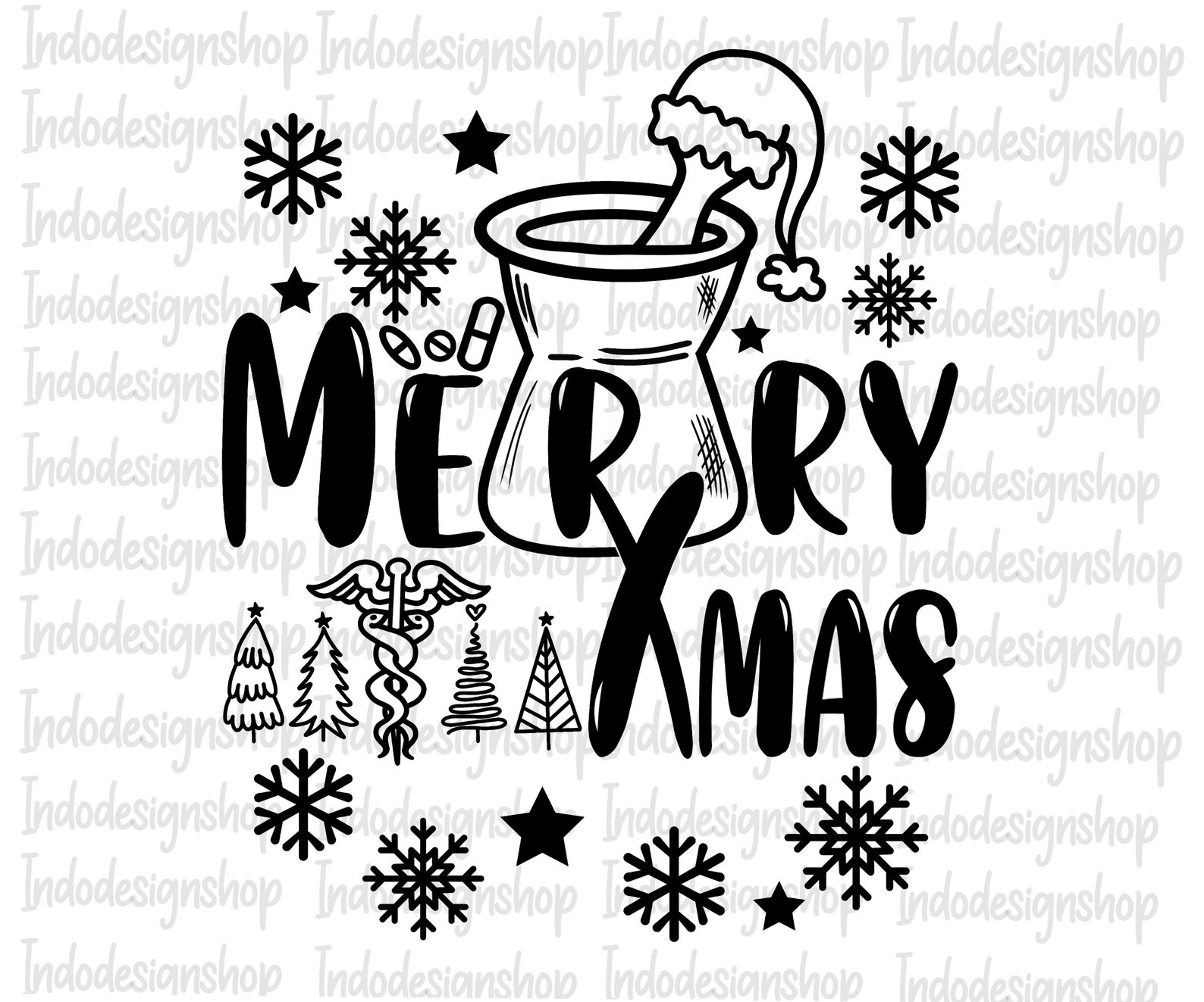 Pharmacy Christmas Svg, Merry RX Mas Pharmacy Svg, Christmas Pharmacist ...