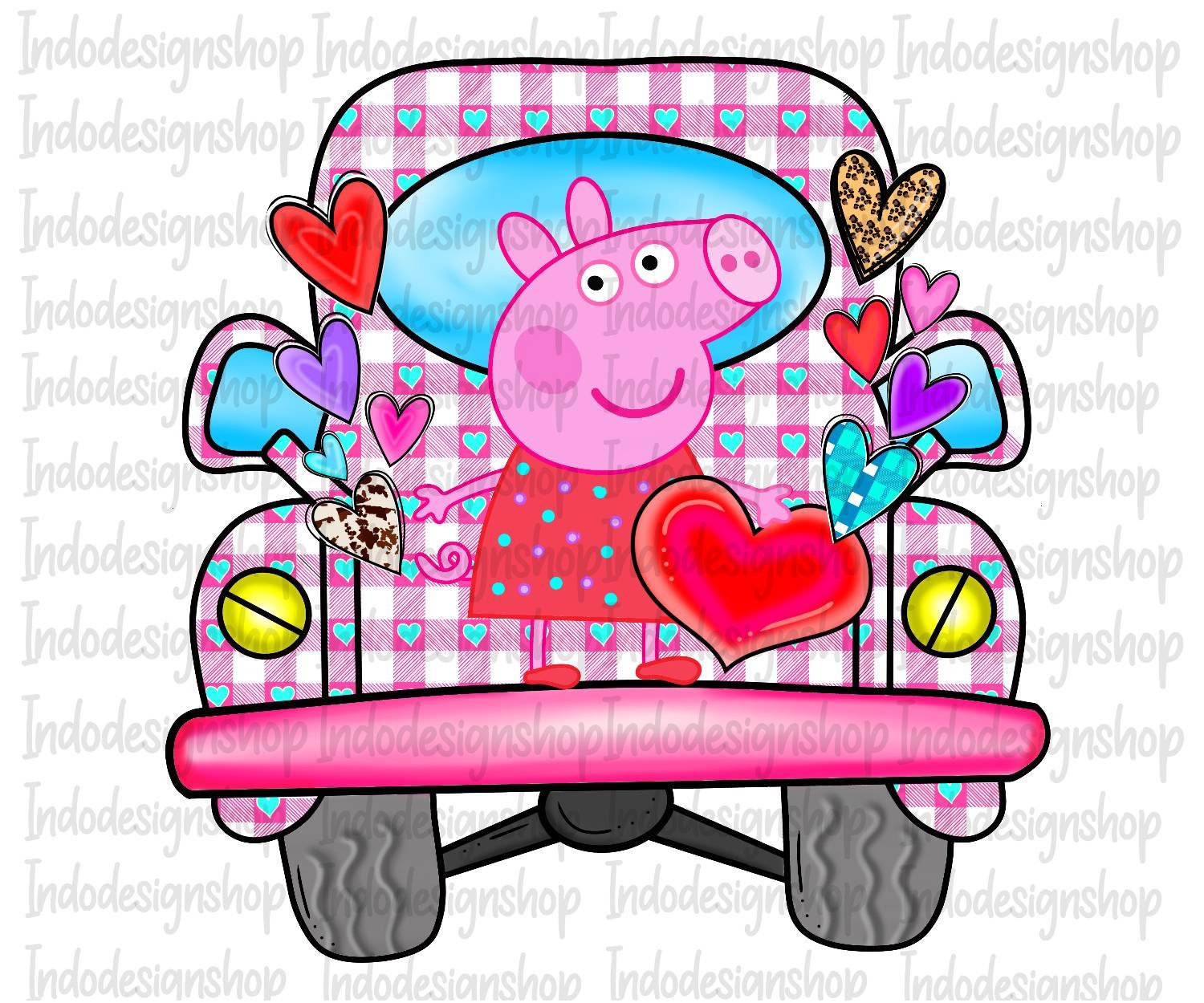 Drawing & Illustration Art & Collectibles Digital Valentine's day Peppa ...