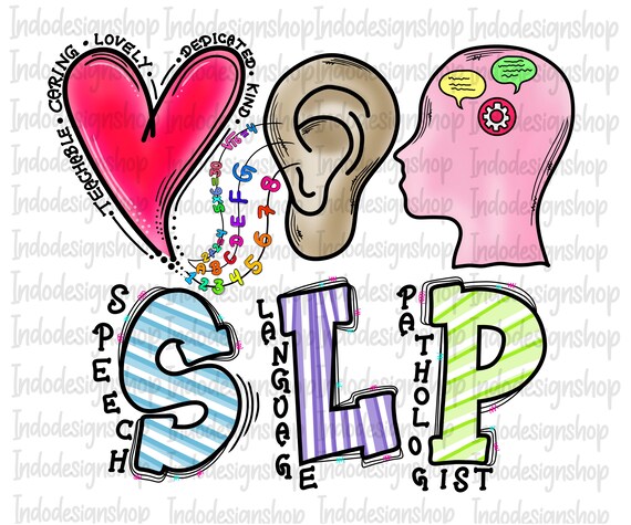 SLP Png Speech Language Pathologist Png File for Sublimation | Etsy