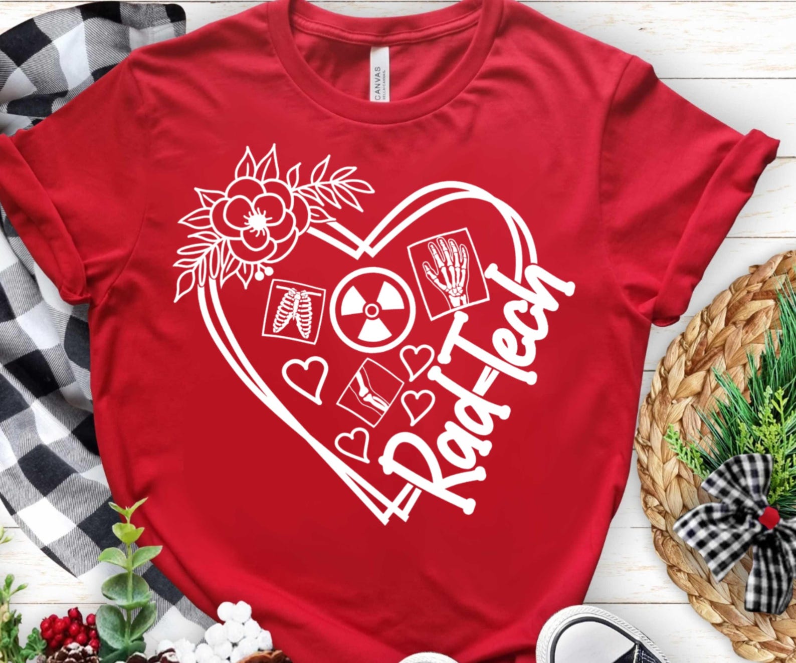 Rad Tech Svg, Rad Tech Svg Png, Floral Rad Tech Svg File for Cricut ...