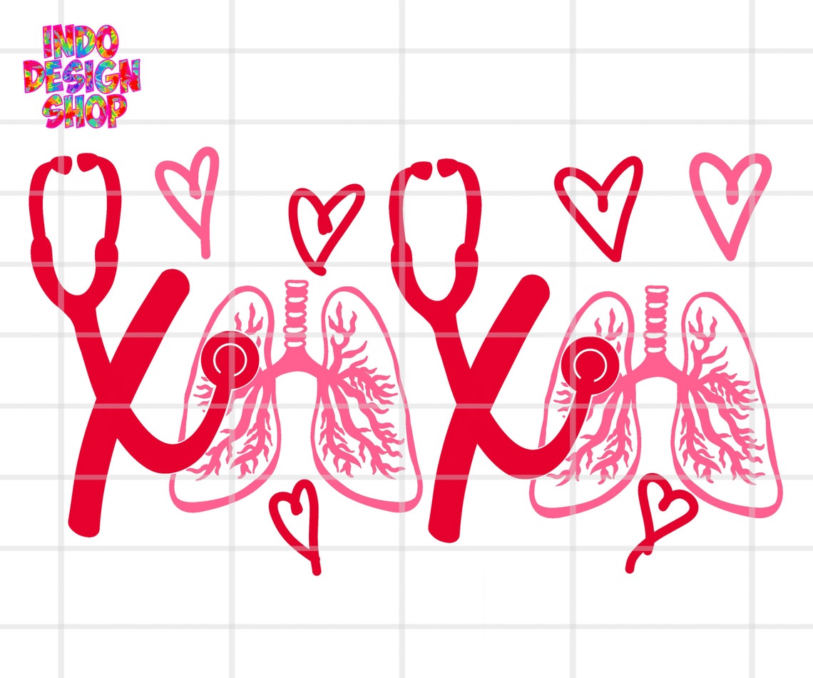 Valentine Respiratory Svg Valentine's Day Respiratory - Etsy