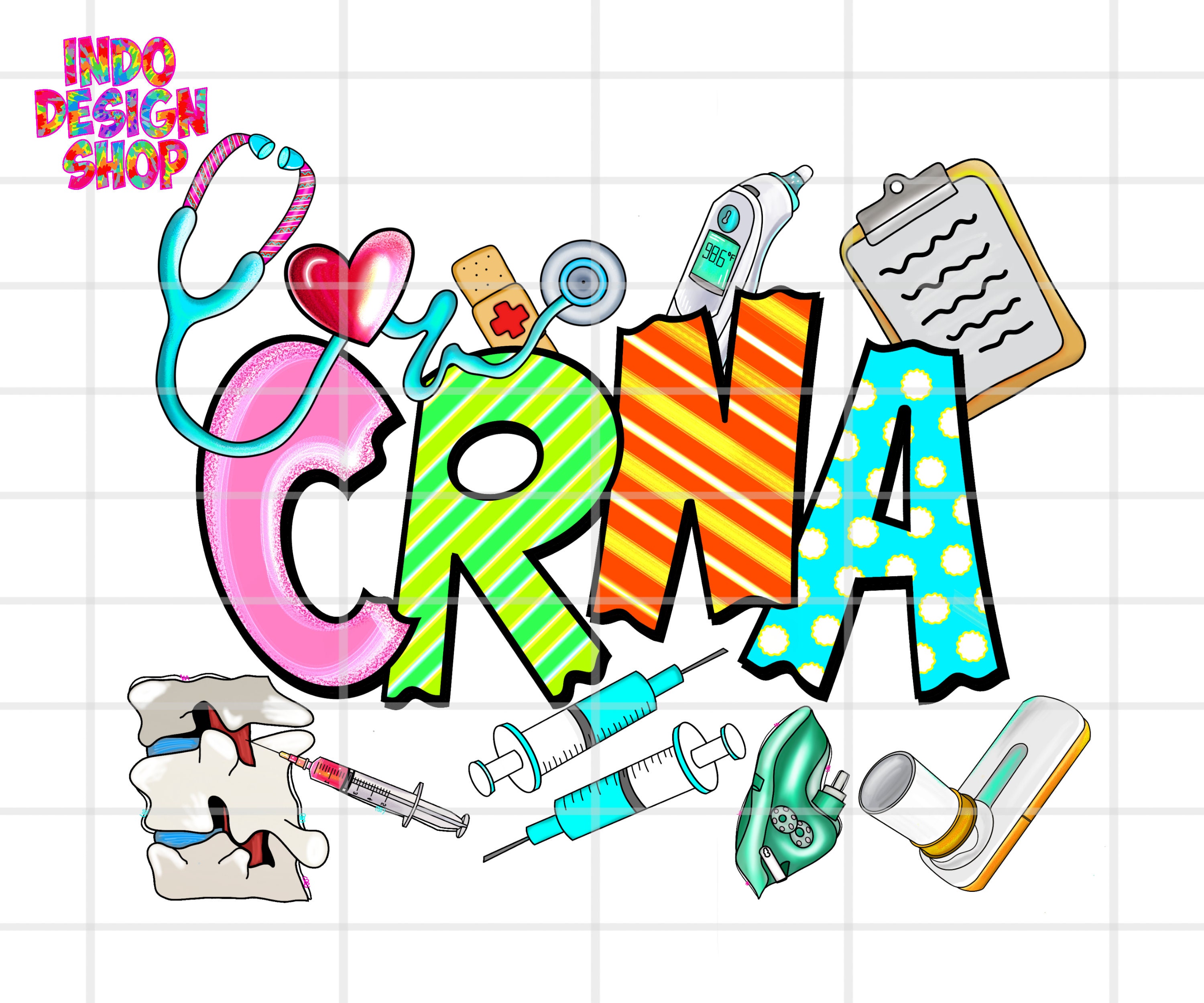 CRNA Png, Certified Registered Nurse Anesthetist Png Sublimation Design ...