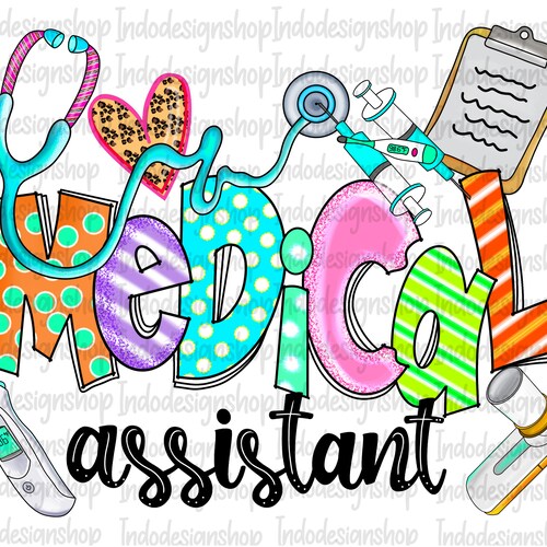 Medical Assistant Png Sublimation Design Medical Assistant - Etsy