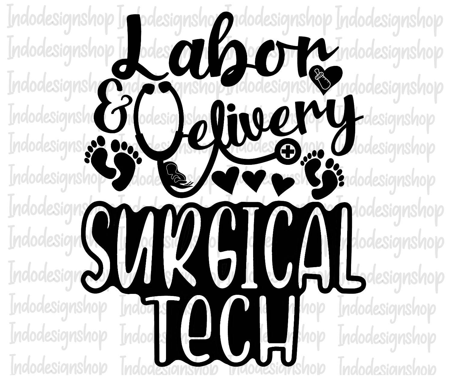 Labor and Delivery Surgical Tech Svg L and D Nurse Svg LD - Etsy