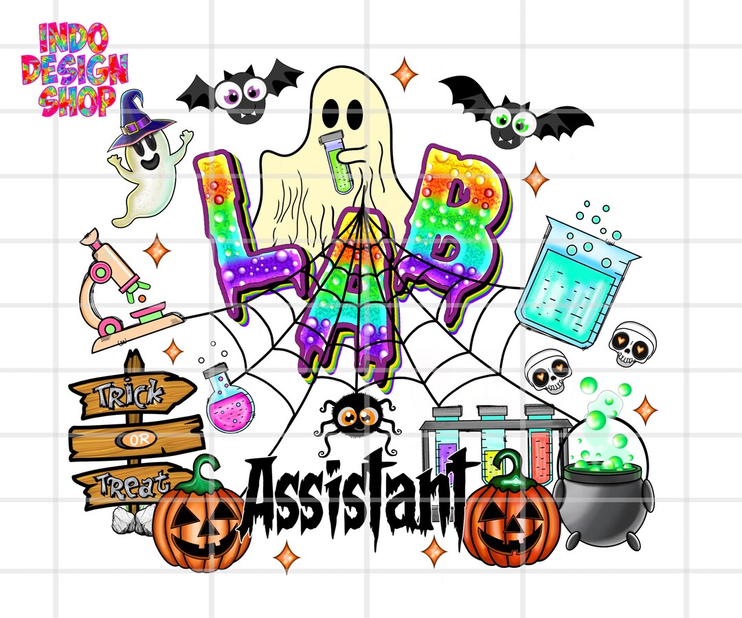 Lab Assistant Halloween Png, Spooky Lab Tech Png, Lab Halloween Png ...