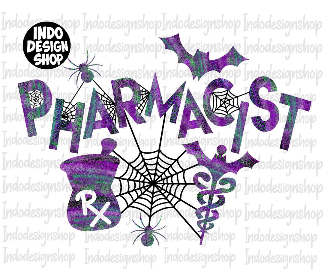 Halloween Pharmacist Png File for Sublimation and Digital Download ...