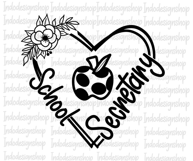 School Secretary Svg, Back to School Svg, Secretary Life Svg, Staff ...