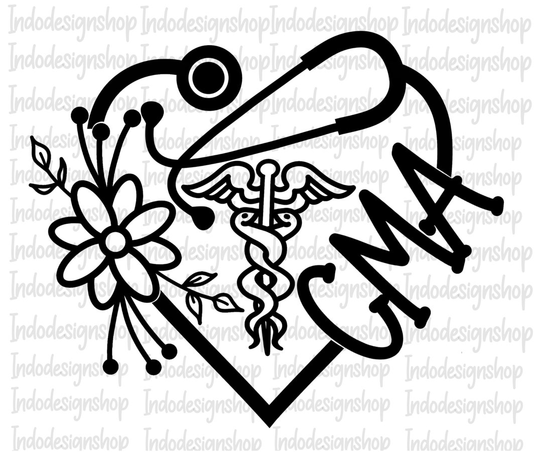 CMA Svg, Certified Medical Assistant Svg, Floral Cma Svg, Certified ...