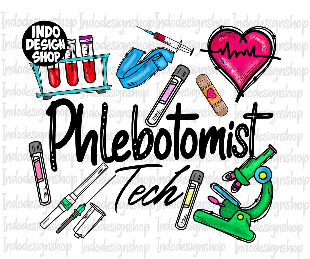 Phlebotomist Tech PNG: Lab Design (digital Download) - Etsy