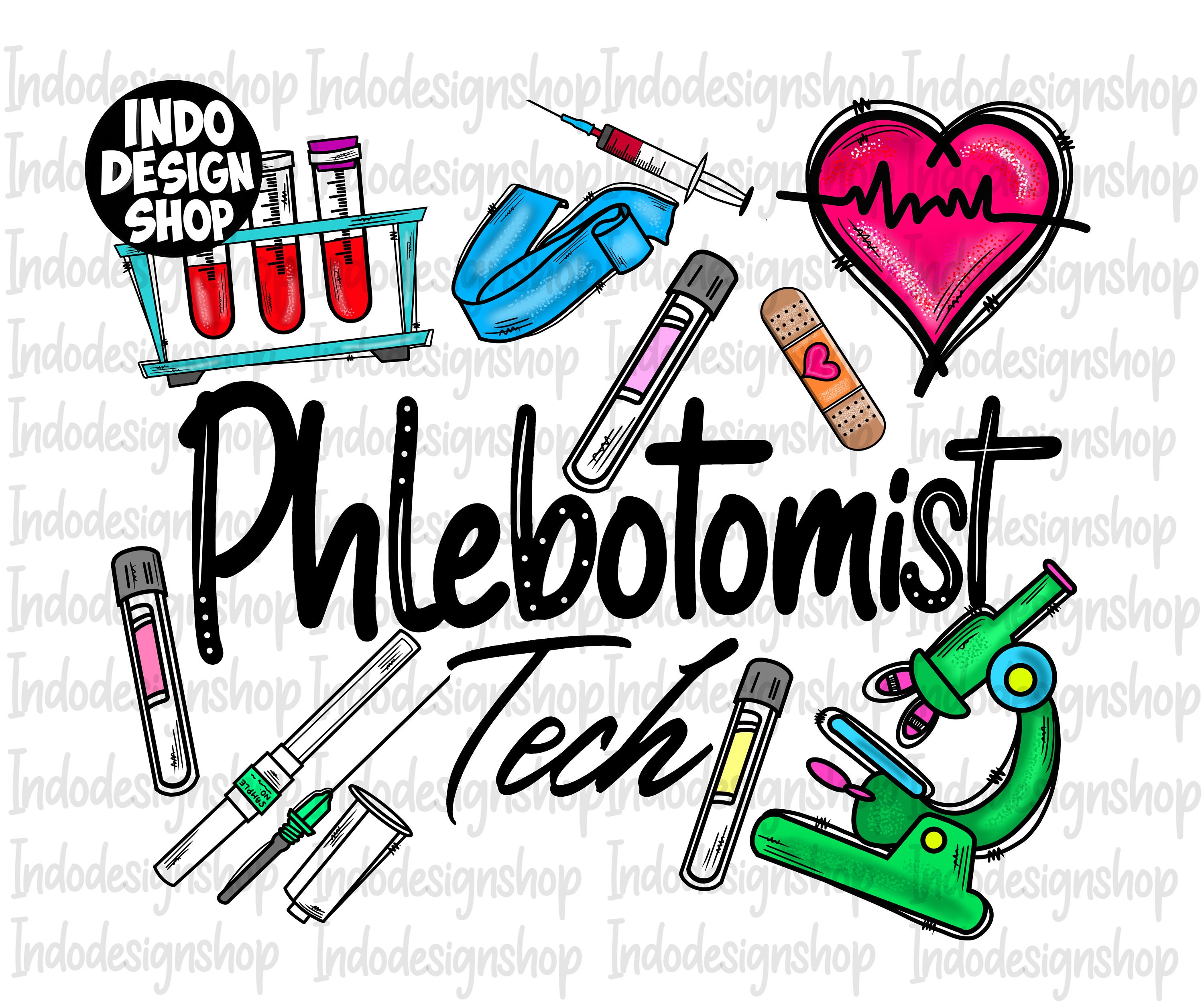 Phlebotomist tech sublimation png, Phlebotomist Technician png ...