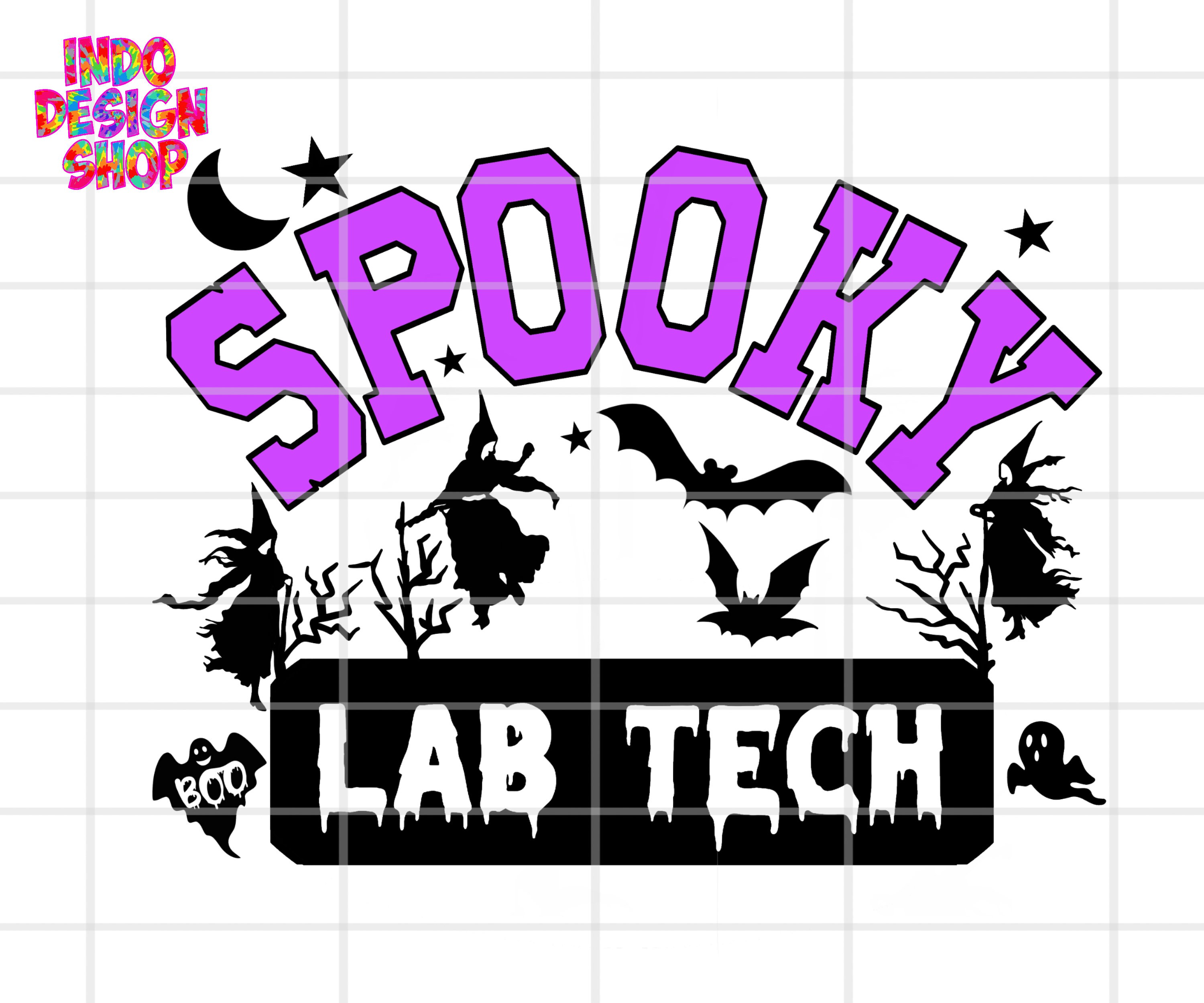 Spooky Lab Tech Svg Lab Tech Halloween Svg Png Spooky Lab - Etsy