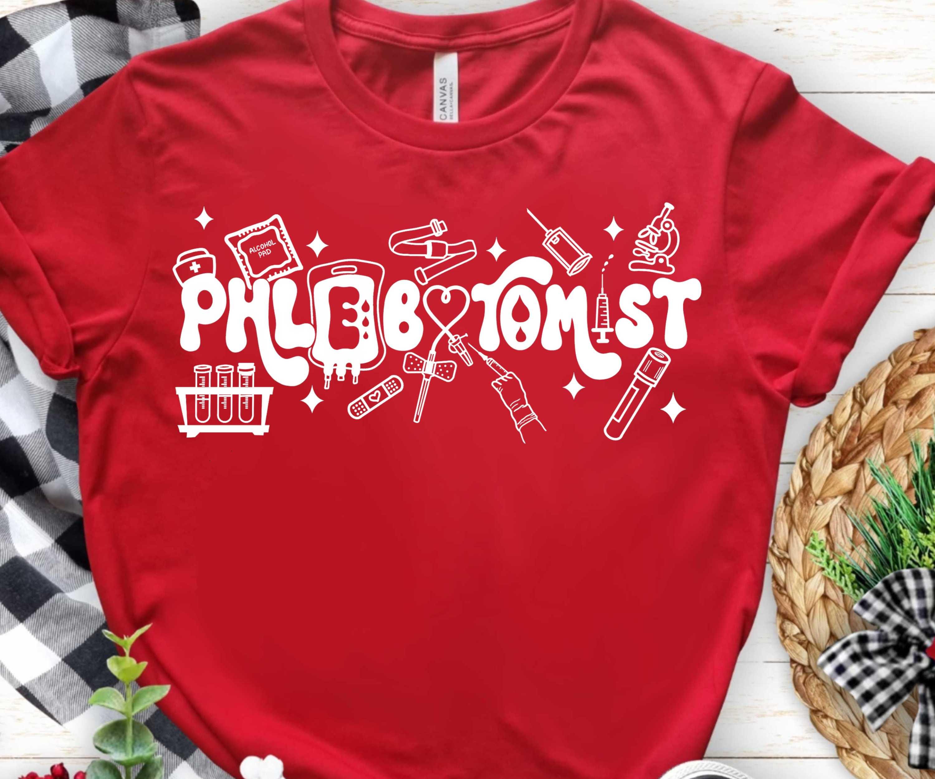 Phlebotomist SVG PNG: Phlebotomist Shirt Design (digital Download), Lab ...