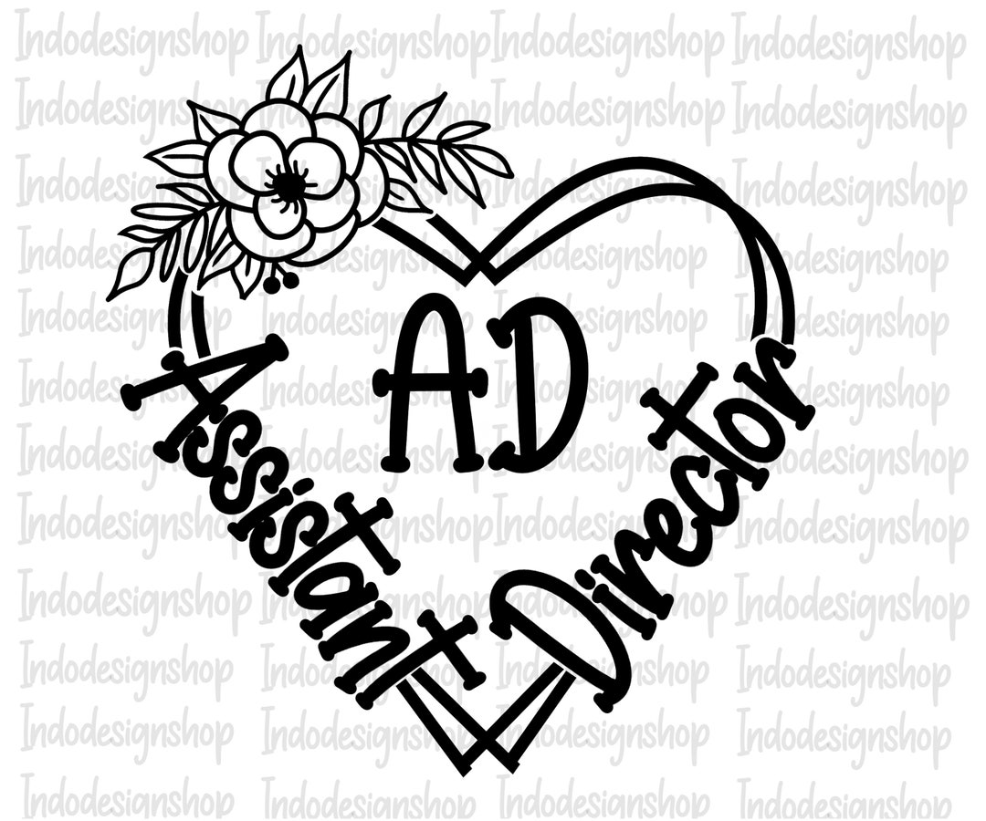 Assistant Director Svg Png, Assistant Director Svg File for Cricut, AD ...