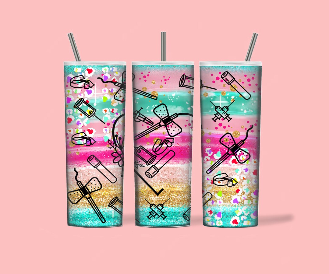 Phlebotomist Tumbler Wrap Design, Phlebotomist Technician 20 Oz Skinny ...
