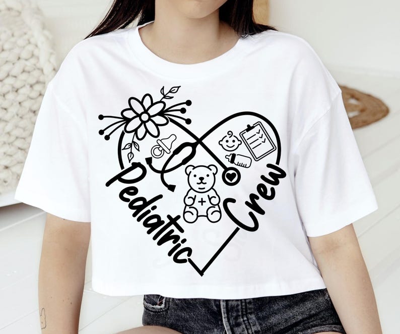 PEDS Crew Svg Png, Floral Pediatric Nurse Svg Png Sublimation Design ...