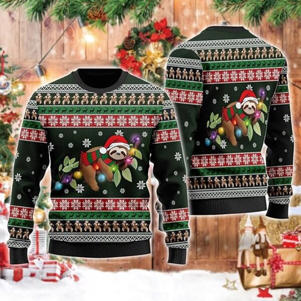 Sloth Christmas - Etsy