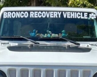 Bronco Recovery Vehicle Decal - Etsy