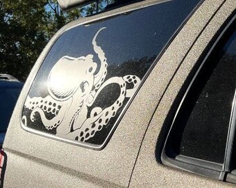 Octopus Window Decal - Etsy