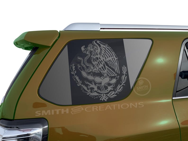 Fits 2010-2024 Toyota 4runner Rear Side Windows Flag of Mexico Vinyl ...