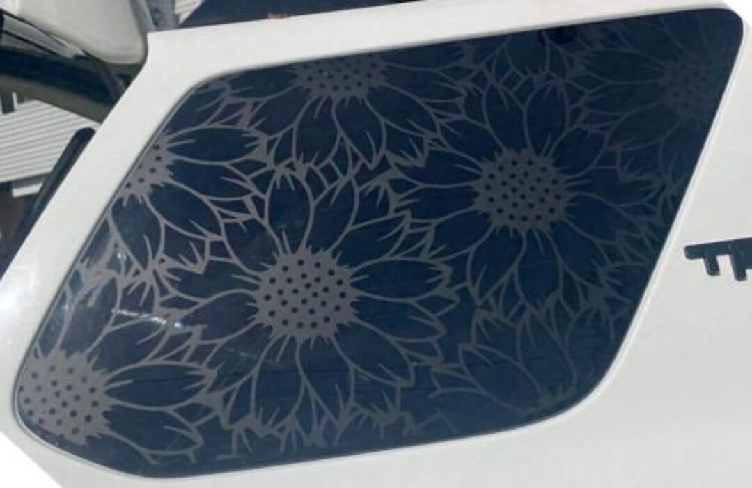 Fits 2010-2024 Toyota 4runner Rear Side Windows Sunflower Bunch Window ...