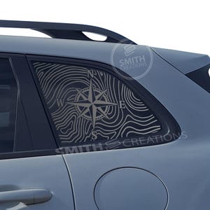 Fits 2014-2022 Jeep Cherokee LINES ONLY Topographic With Compass Vinyl ...