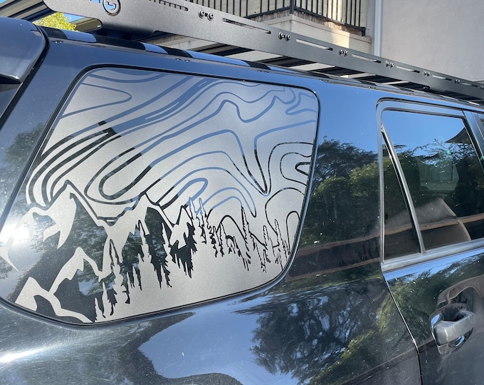 Fits 2010-2024 Toyota 4runner Rear Side Windows Topography Topo ...