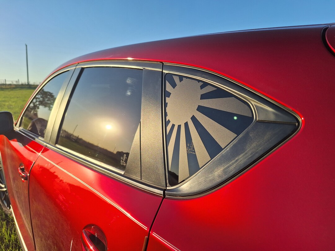 Fits Mazda CX-5 2017 - 2023 Japan Rising Flag Vinyl Window Decal ...