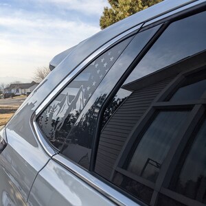 Fits 2015-2024 Ford Edge Rear Side Window Standard American Flag With ...