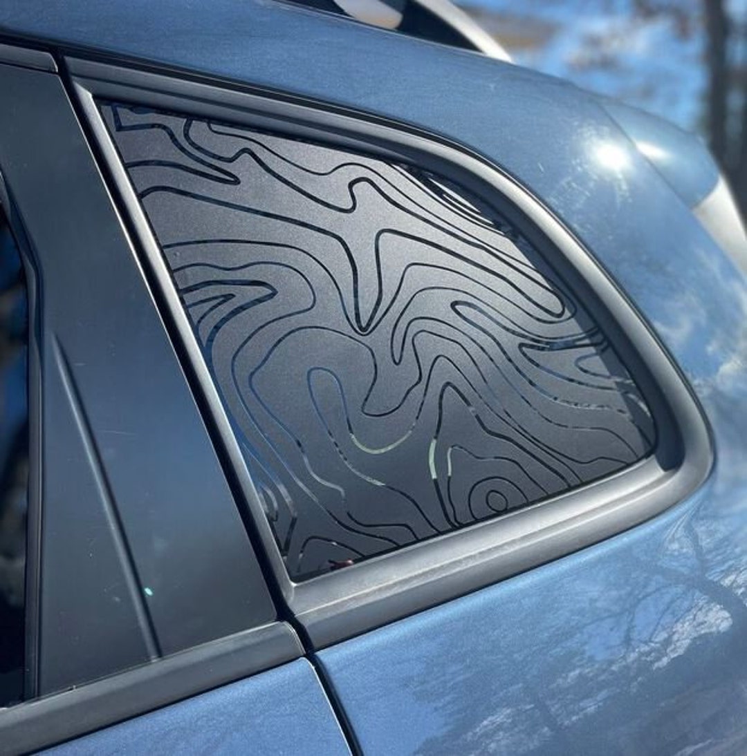 Fits 2014-2022 Jeep Cherokee Topographical Window Vinyl Decal 2014 2015 ...