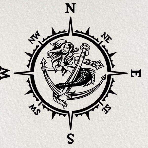 Compass Decal - Etsy