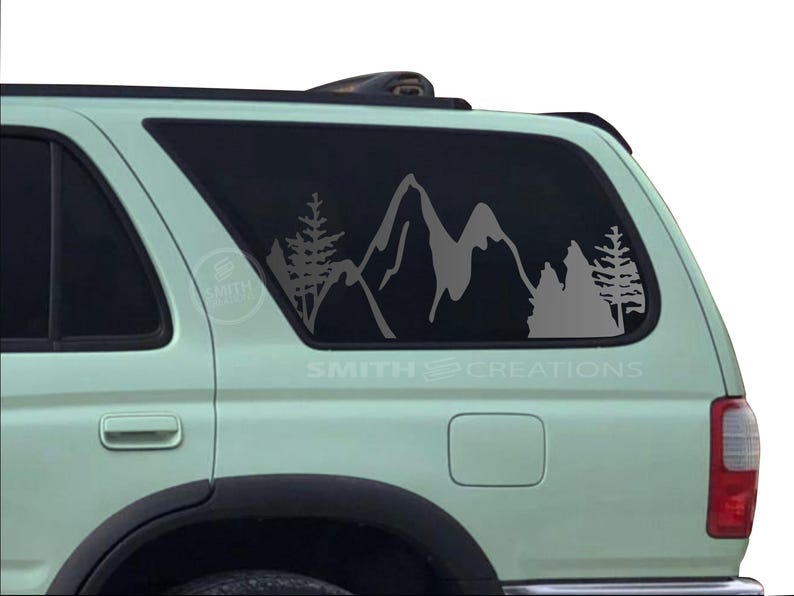 Fits 1996-2002 Toyota 4runner Rear Side Window Mountain Scene Vinyl ...