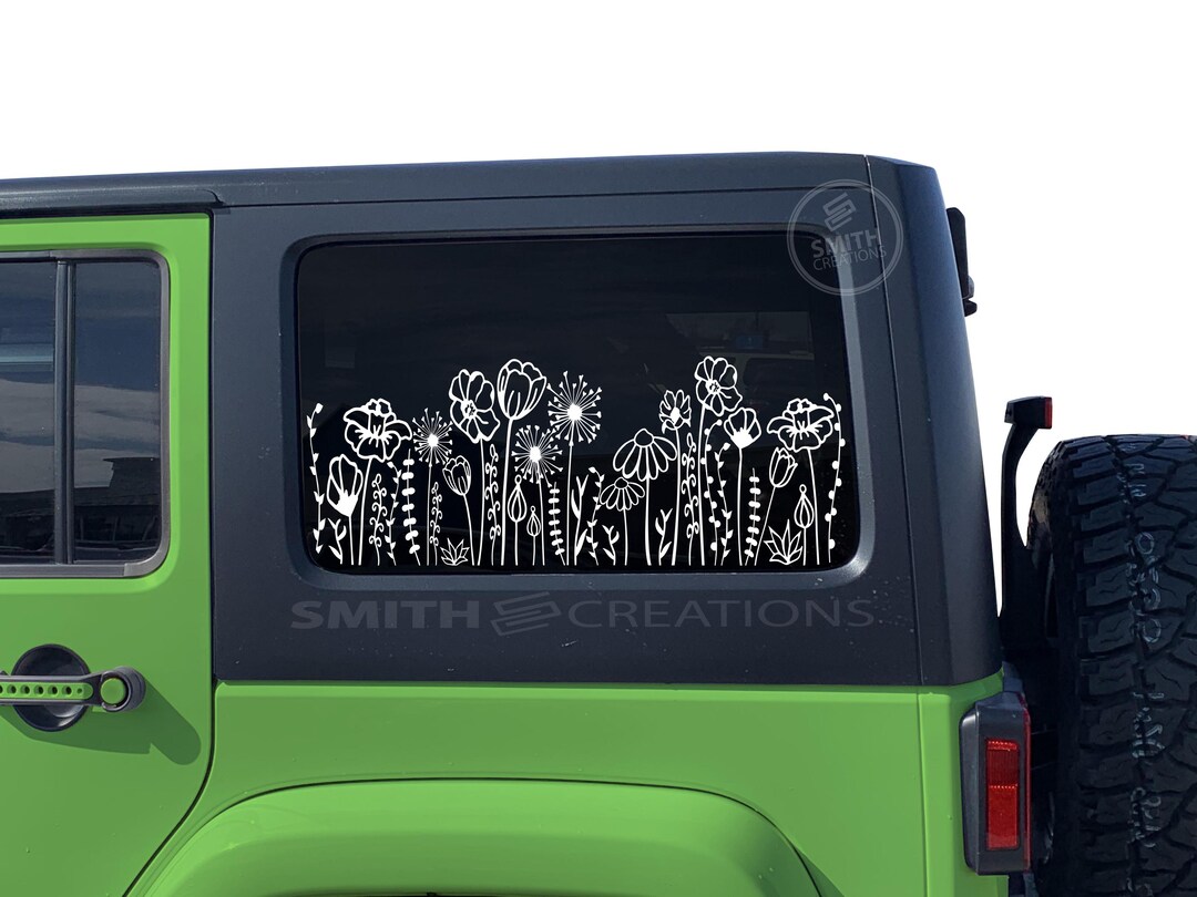 Fits 2011-2018 Jeep Wrangler 3rd Quarter Side Windows 4 Door Hard Tops ...