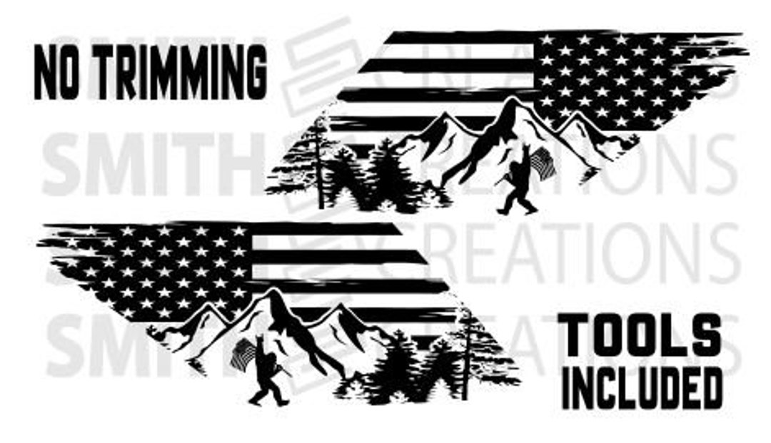 Fits 2020-2023 Ford Explorer Distressed American Flag With Mountains ...