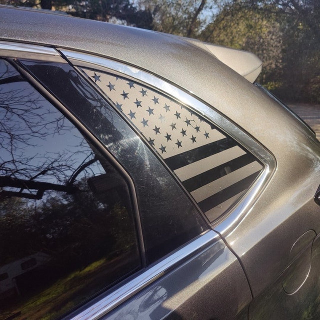 Fits 2015-2024 Ford Edge Rear Side Window Standard American Flag Window ...