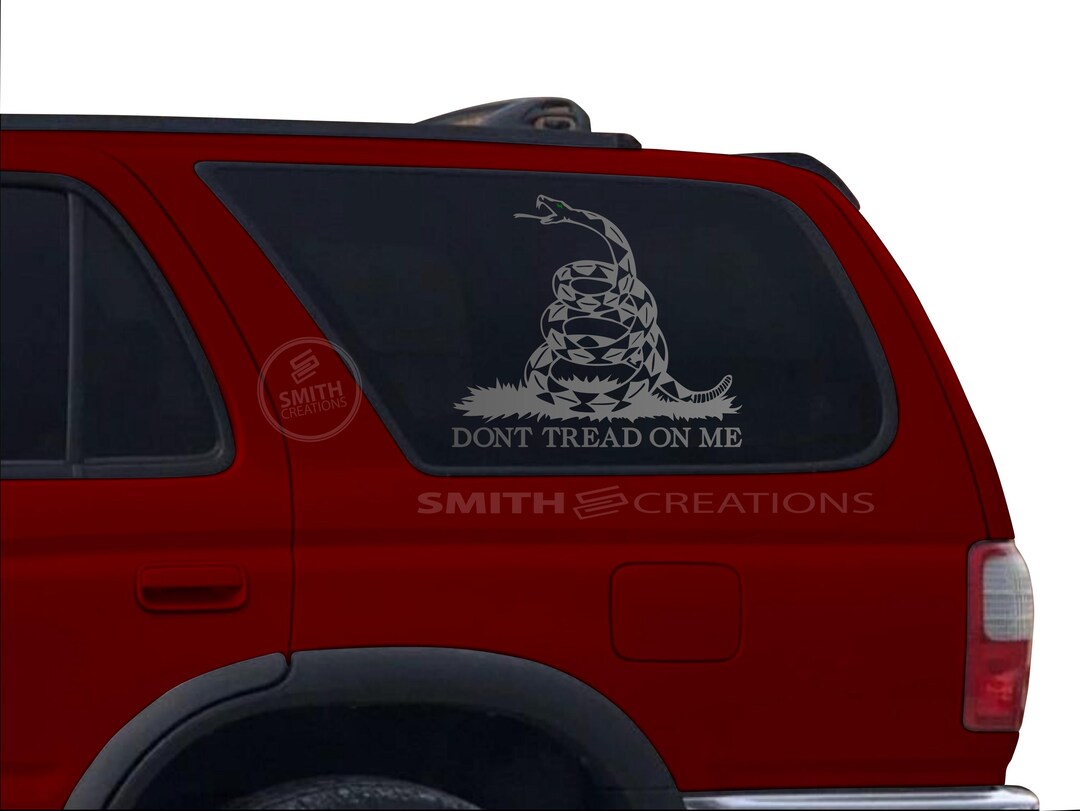 Fits 1996-2002 Toyota 4runner Rear Side Windows Gadsden Flag Don't ...