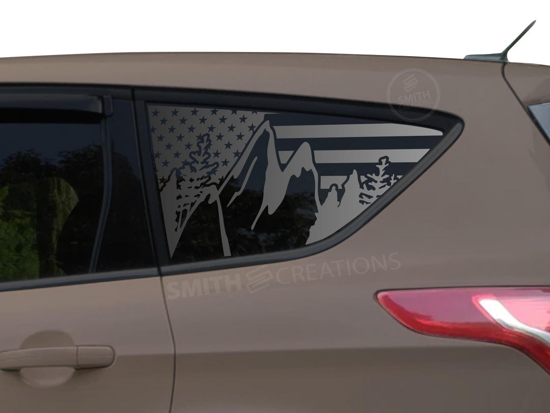 Fits 2013-2019 Ford Escape 3rd Quarter Window Standard American Flag ...
