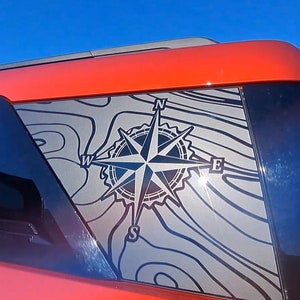 Fits 2021-2024 Ford Bronco Sport Topographic Lines With Compass Center ...