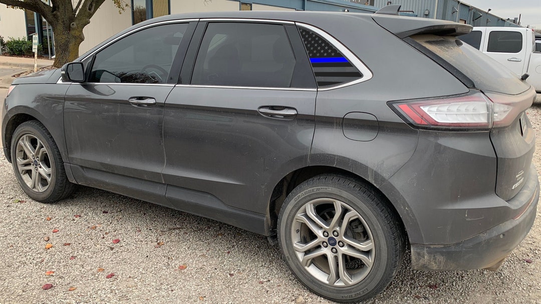 No TRIMMING NEEDED Fits 2015-2022 Ford Edge Vinyl Window Decal With ...