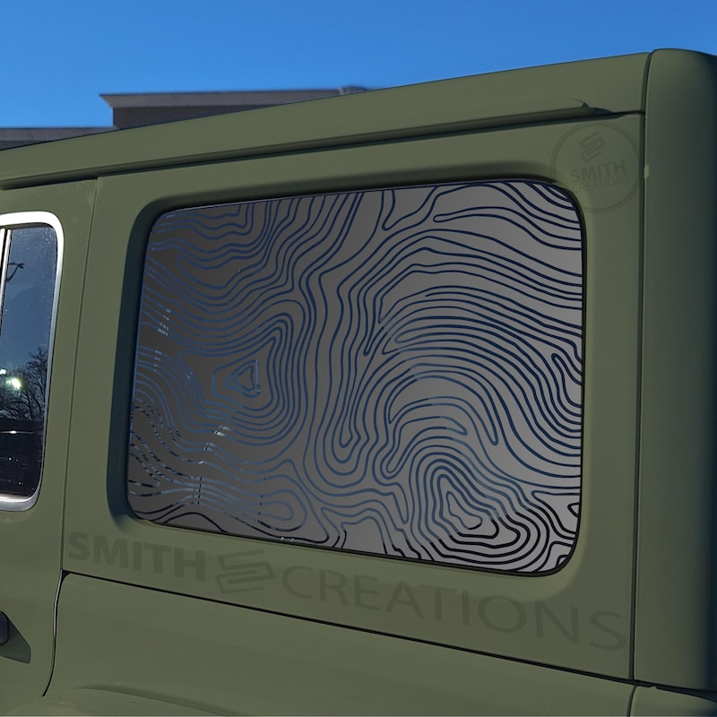 Topographic Door Jeep - Etsy